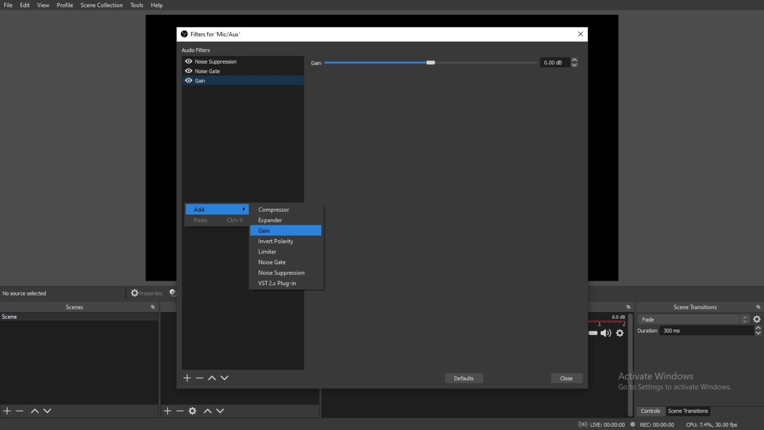 How to remove background noise in obs? - Clipping Images