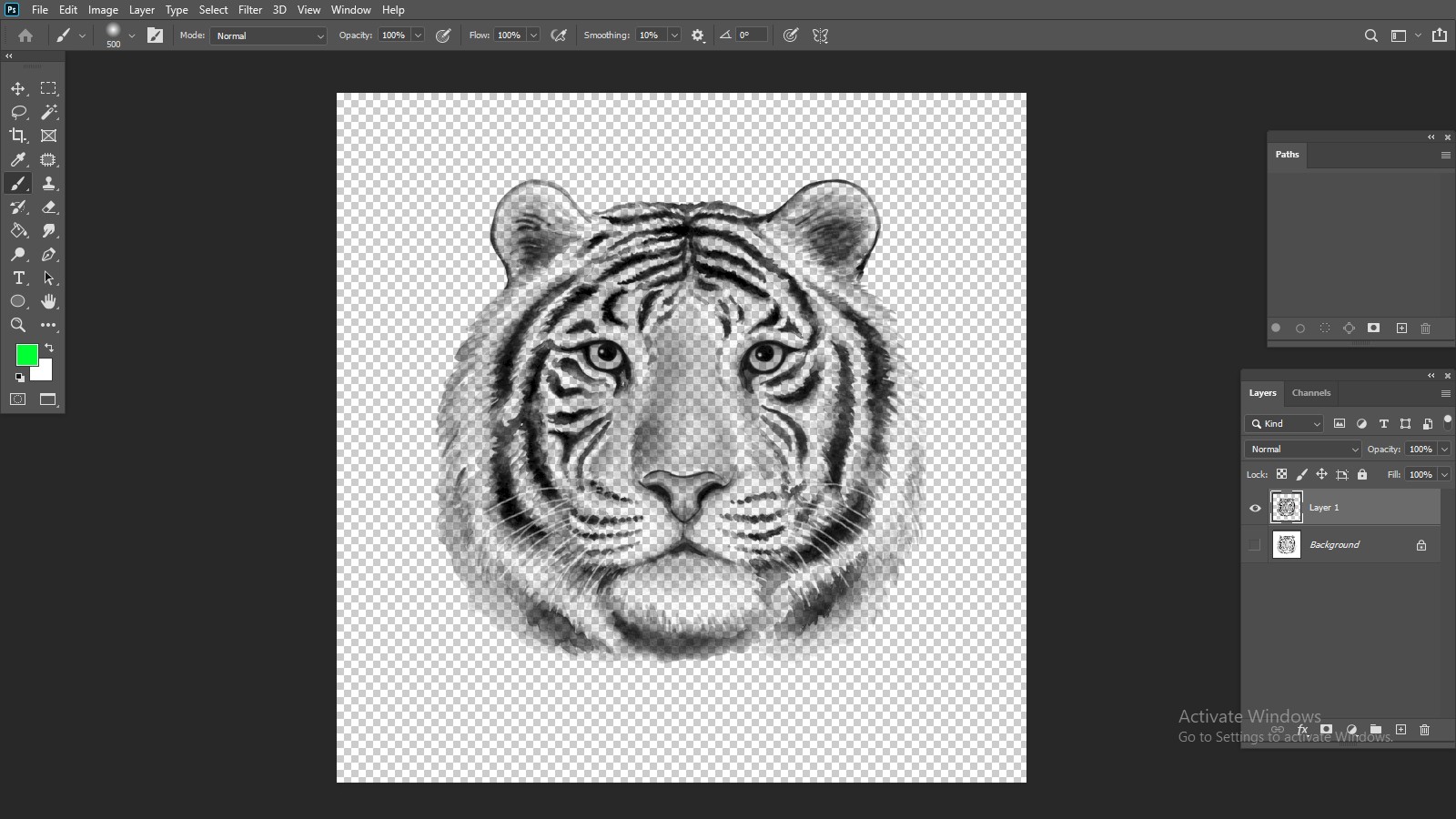 How to remove background from line art in Photoshop? - Clipping Images