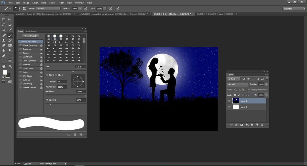 How to use Brush Tool in Photoshop CC? - Clipping Images